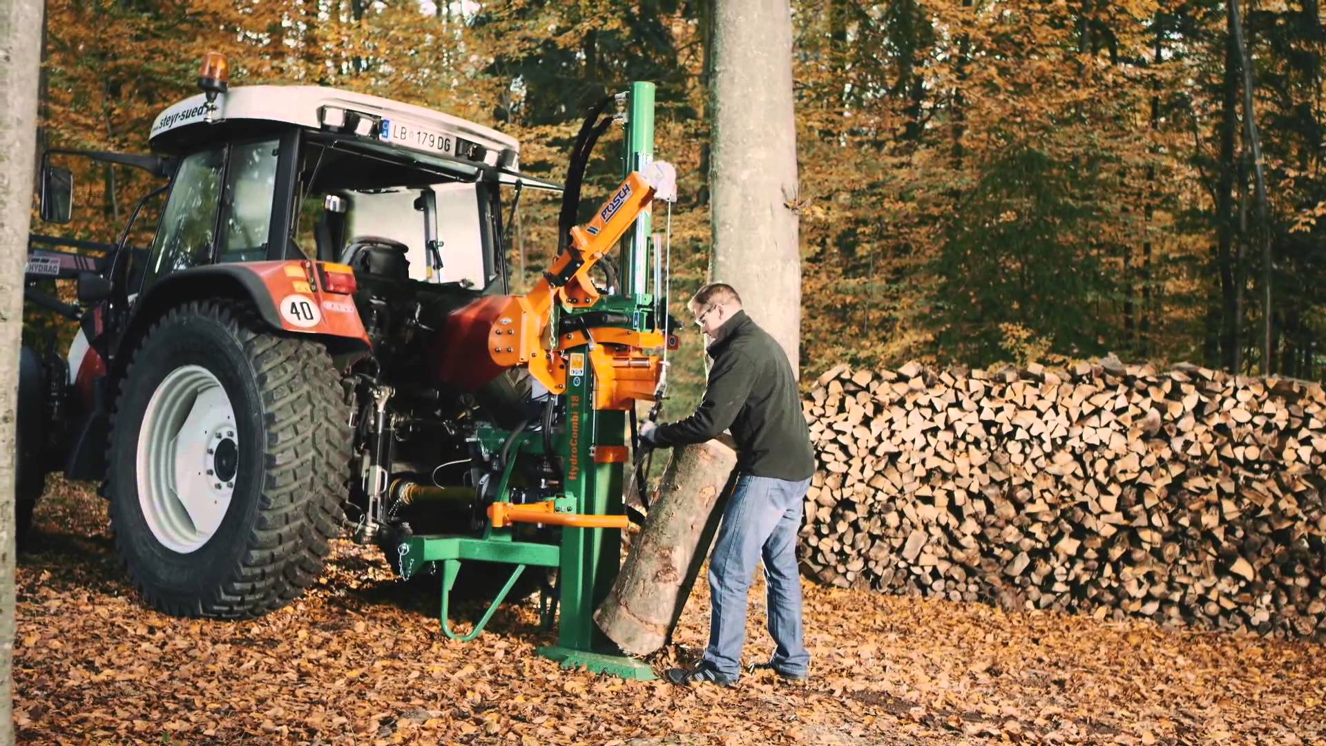 Log splitter HydroCombi with log lifter POSCH Leibnitz