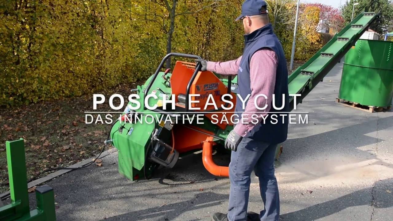 Firewood saw "EasyCut" sawing and loading logs | POSCH Leibnitz