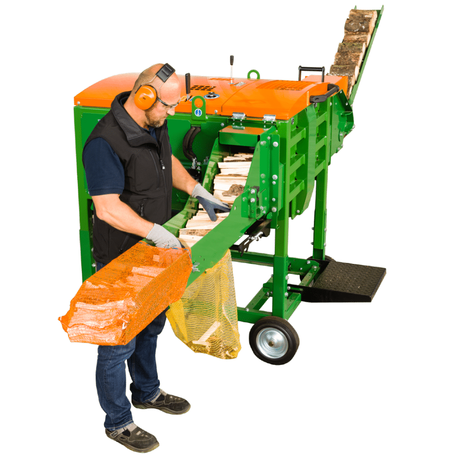 Log splitting machine AutoSplit for tempering & firewood wood